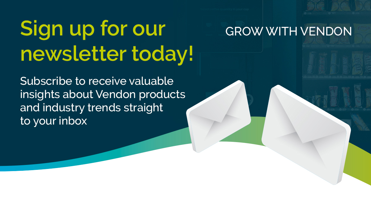 Sign up for newsletter "Grow with Vendon" - Vendon